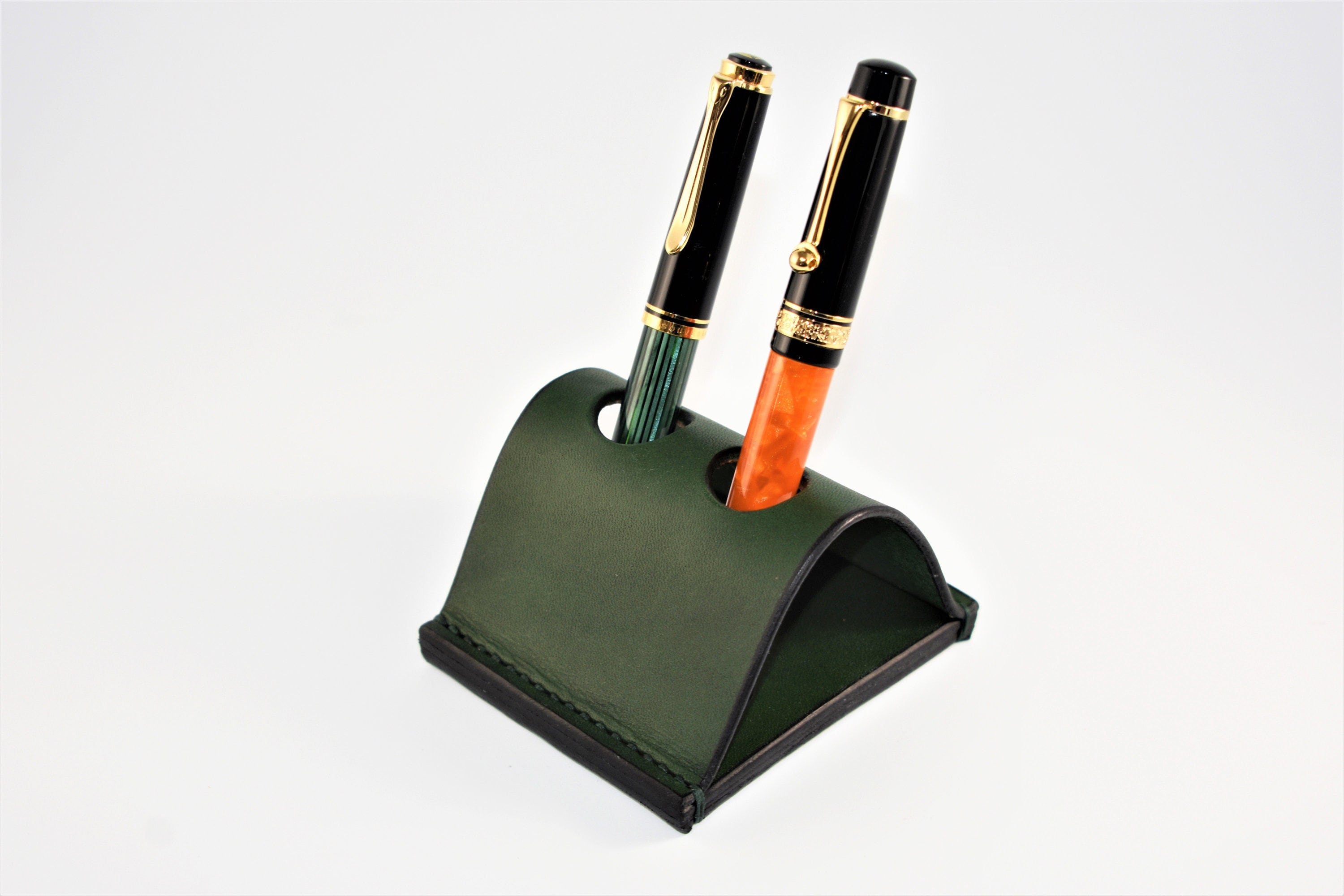 Pen Holder for Desk Executive Fountain Pen Case Green | Etsy