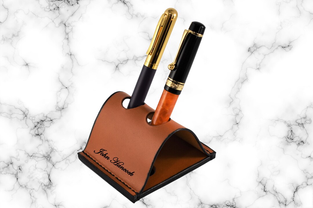 Pen Holder, Executive Fountain Pen Case, Leather 1 to 10 Pen Holder for ...