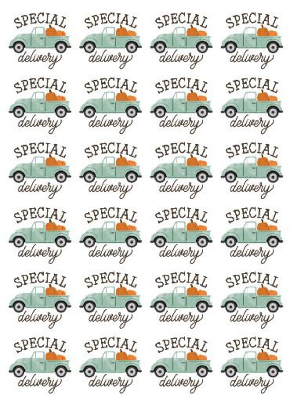 24 Special Delivery Stickers Fall Stickers Envelope Seals | Etsy