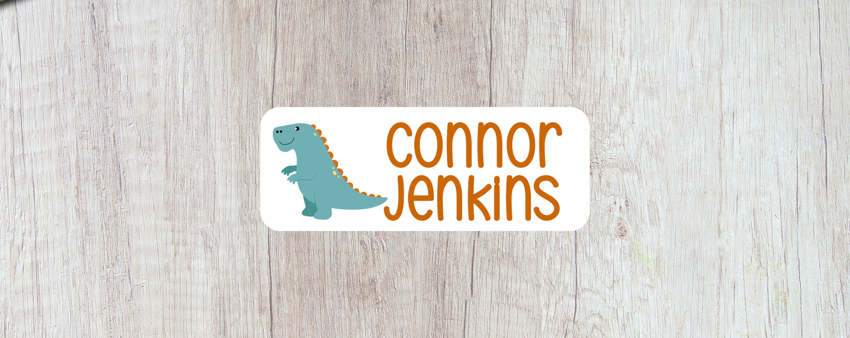 Dinosaur T-rex Name Label STICKERS School Supply Labels - Etsy