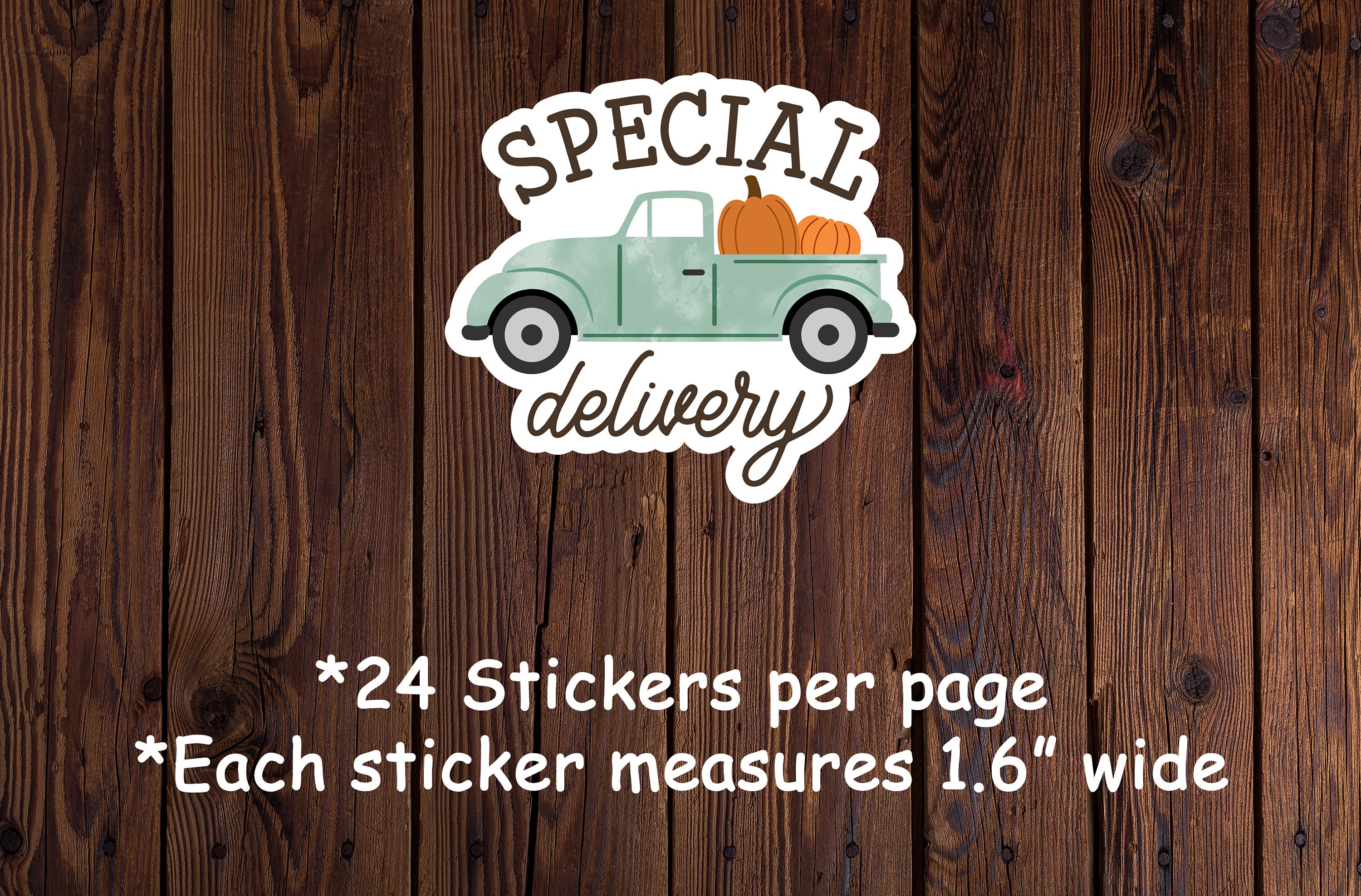 24 Special Delivery Stickers Fall Stickers Envelope Seals | Etsy