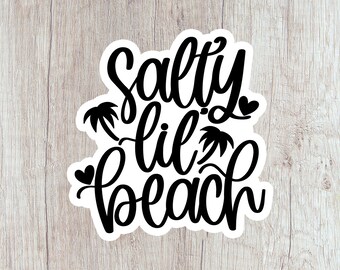 Salty Lil Beach Stickers - Etsy
