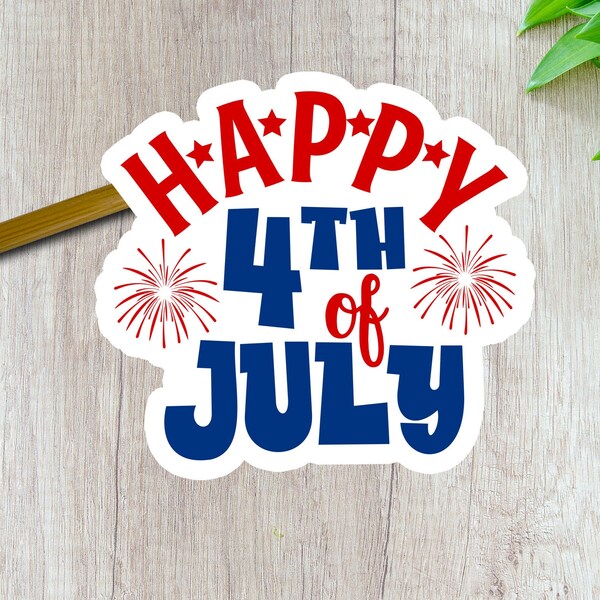 Happy 4th of July Stickers - Etsy