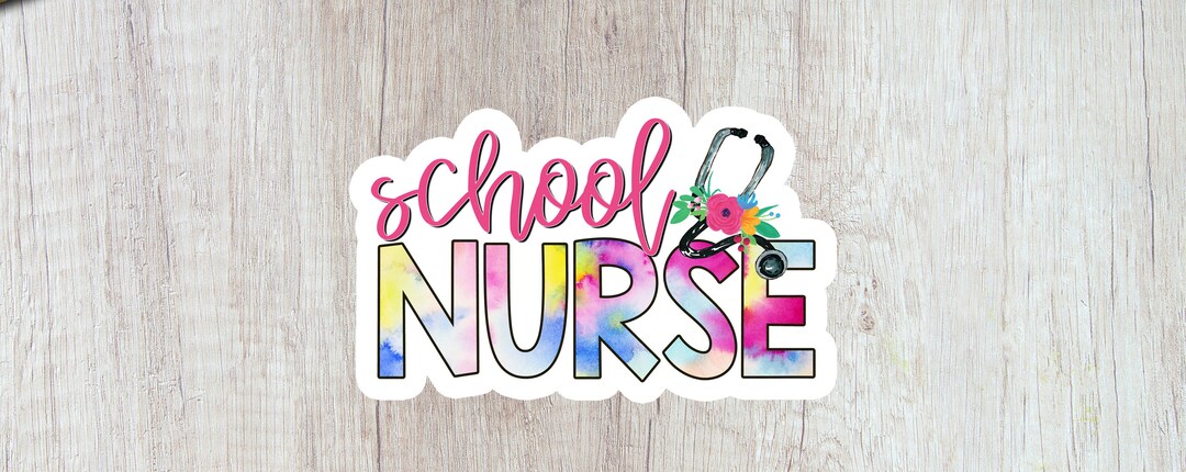 School Nurse Sticker Laptop Stickers Water Bottle Stickers - Etsy