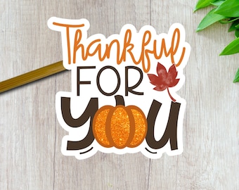 Thankful Stickers | Etsy