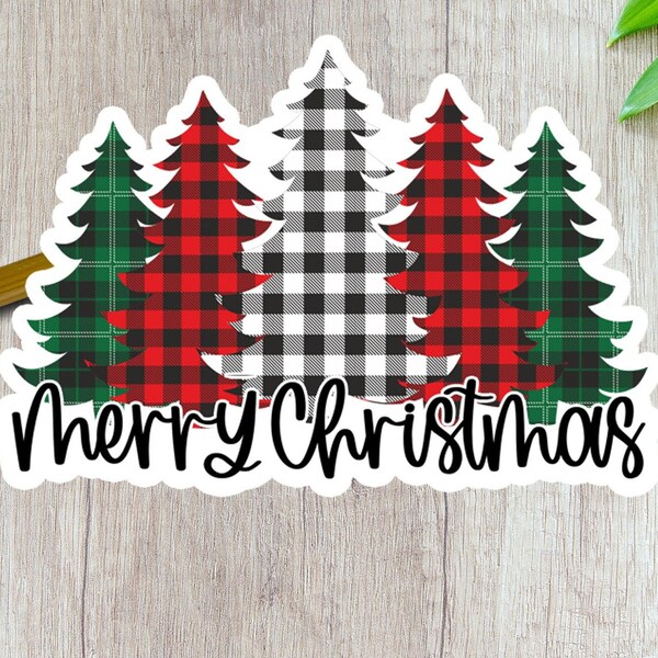 Small Merry Christmas Stickers - Etsy