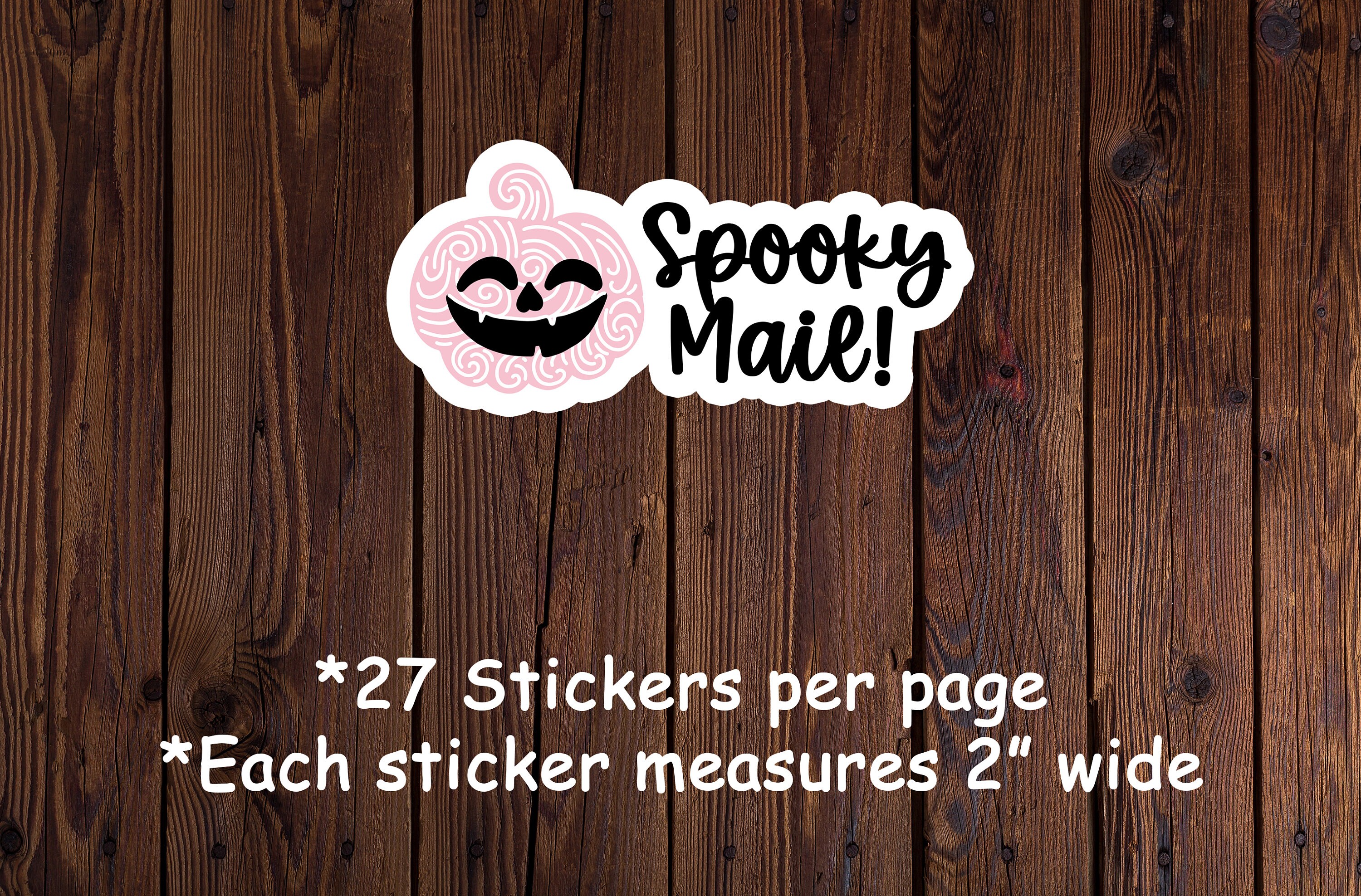 Paper Stickers, Labels & Tags Shopping Small Packaging Pink Pumpkin ...