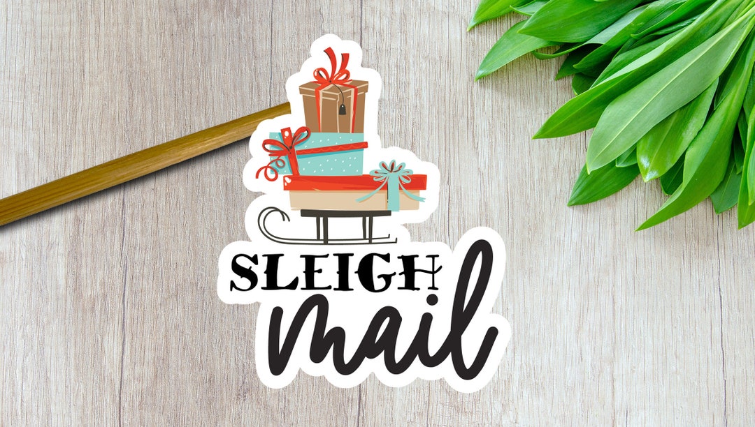 20 Sleigh Mail Stickers Christmas Stickers Santa Labels - Etsy