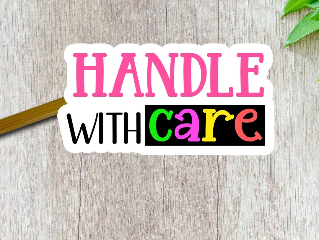 21 Handle With Care Stickers, Packaging Stickers, Thank You for ...