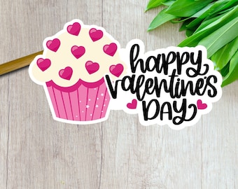 Custom Happy Valentine's Day Stickers, Personalized Valentines Day ...