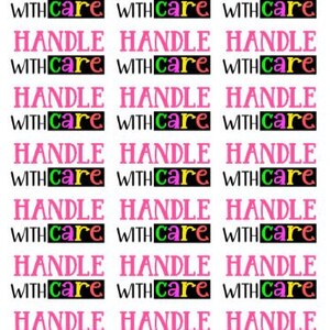 21 Handle With Care Stickers, Packaging Stickers, Thank You for ...