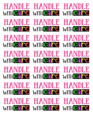 21 Handle With Care Stickers Packaging Stickers Thank You | Etsy