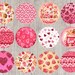 Floral Flowers Cardstock Round Cutouts, Cardstock Circles, Cardstock ...