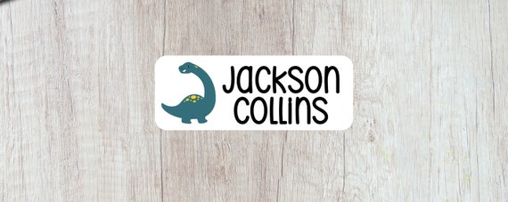 Dinosaur Name Label STICKERS School Supply Labels Daycare | Etsy