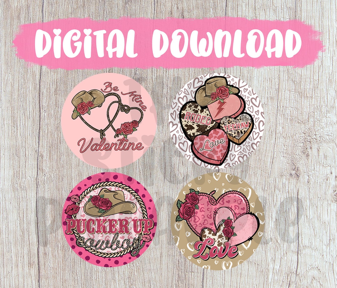 Western Valentine's Day Digital Download Freshie Cardstock Bundle ...