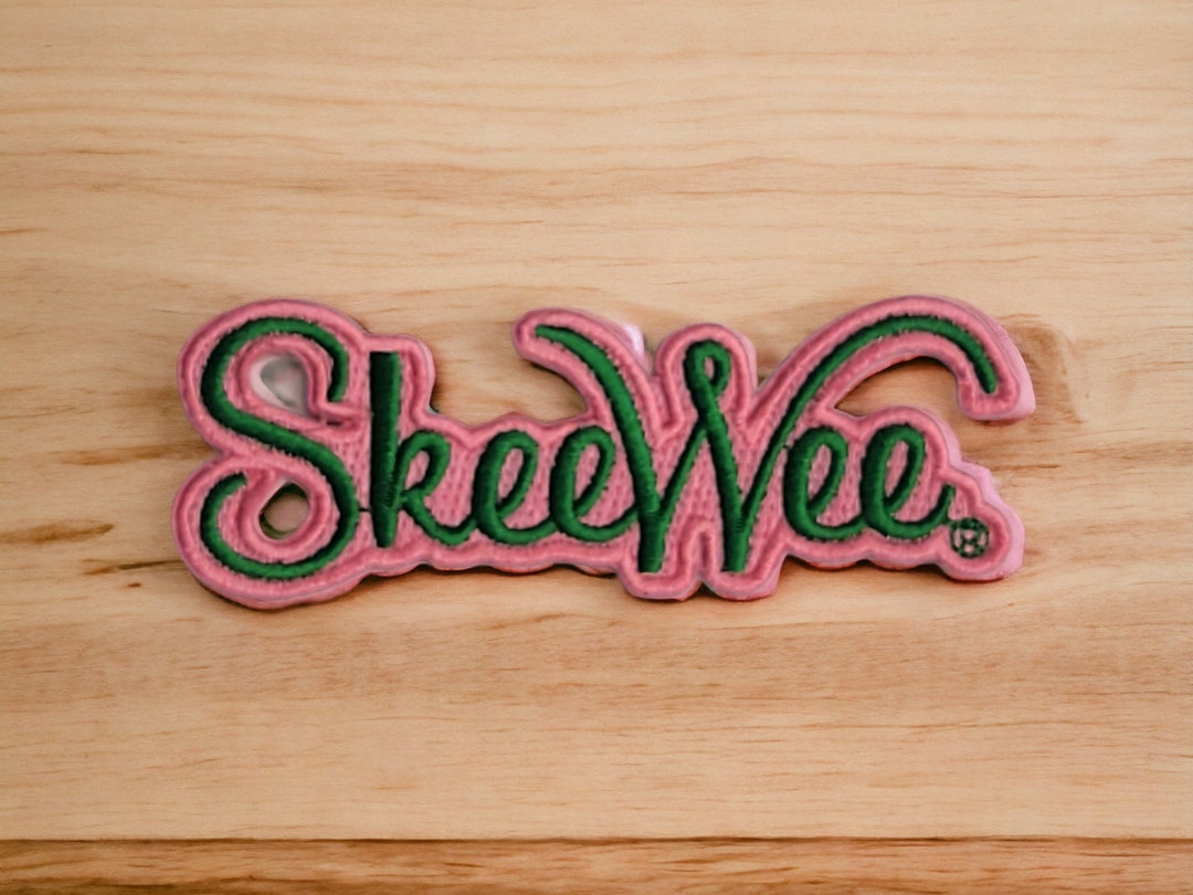 Skee Wee Iron-on Patch, Pink and Green, HBCU Greek - Etsy
