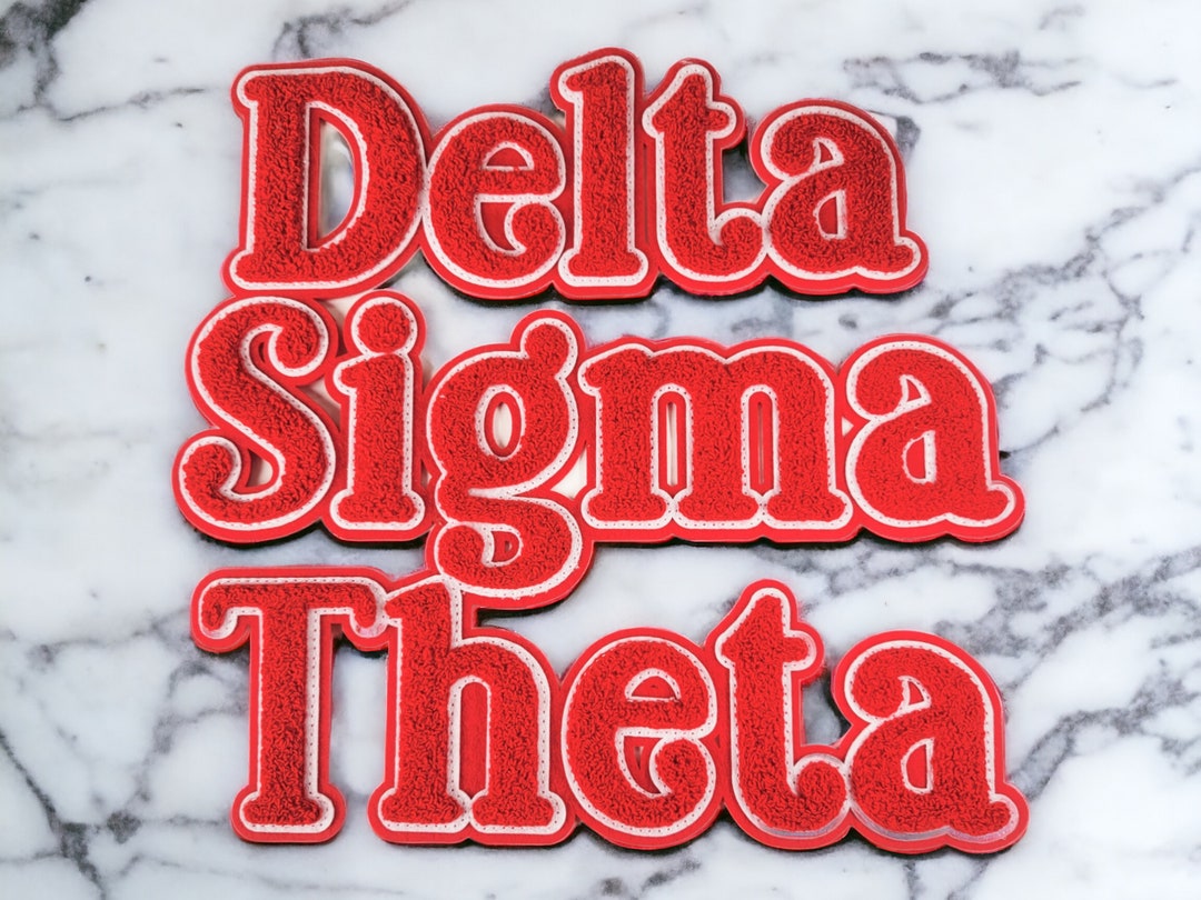 Delta Sigma Theta Large Chenille Word Patch; 1913; Oo-oop; Elephant ...