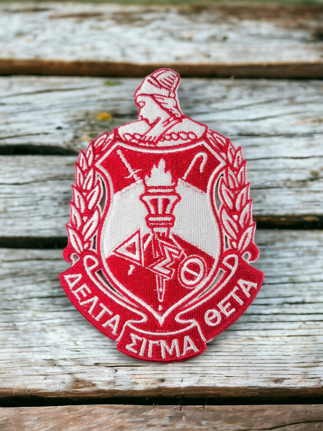 Delta Sigma Theta Iron on Embroidered Crest Patch in Size 6" X 4" - Etsy