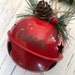 Custom Name Christmas Bell Ornament, Personalize White or Red Bauble ...