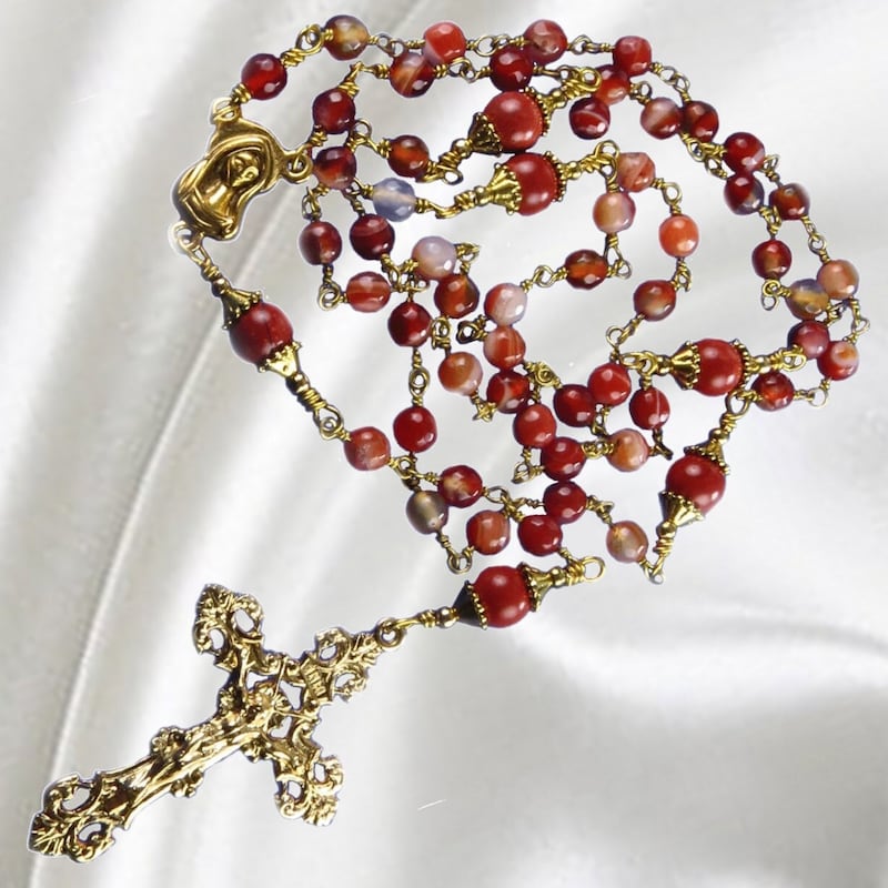 Stone Rosary - Etsy
