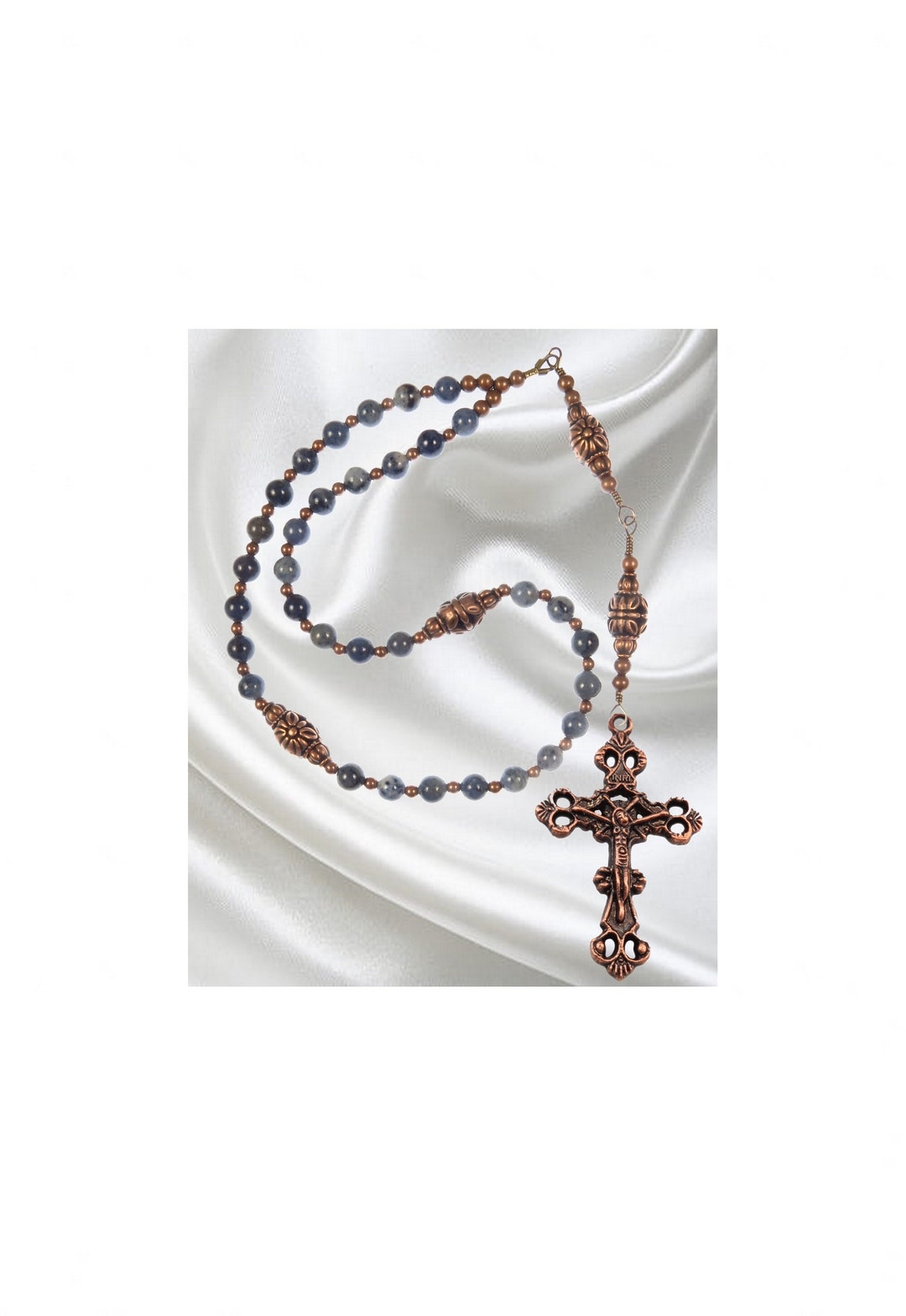 Handmade Rosary, Greek Orthodox Rosary, Eastern Orthodox Rosary, Lapis ...