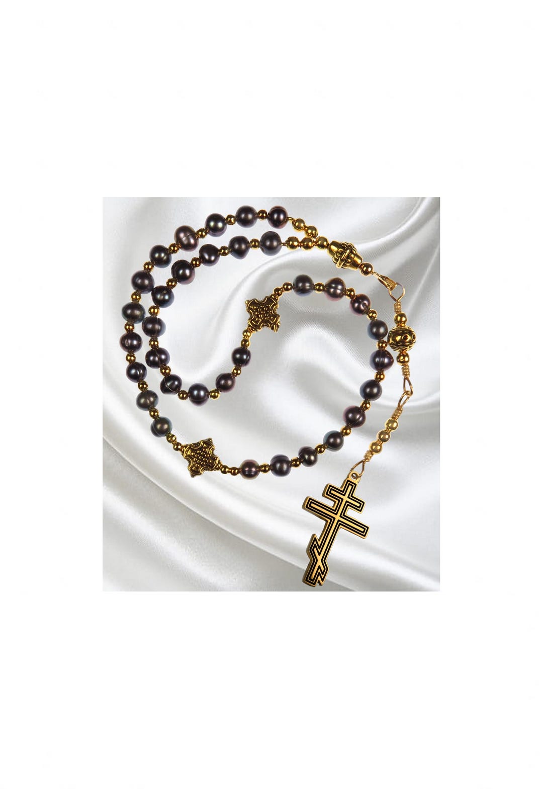 Orthodox Rosary, Eastern Orthodox Gift, Greek Chotki, Purple Cultured ...