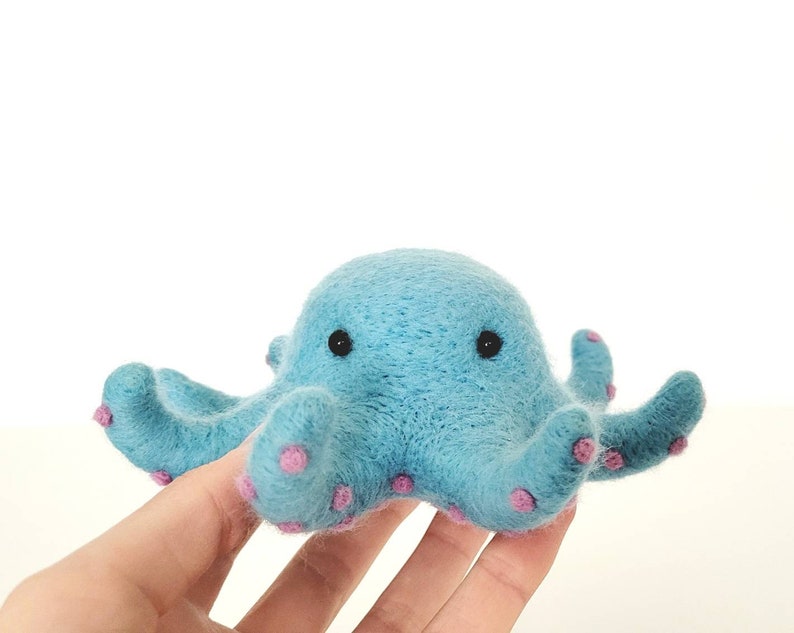 Needle Felted Octopus - Etsy