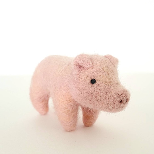 Needle Felted Pig - Etsy