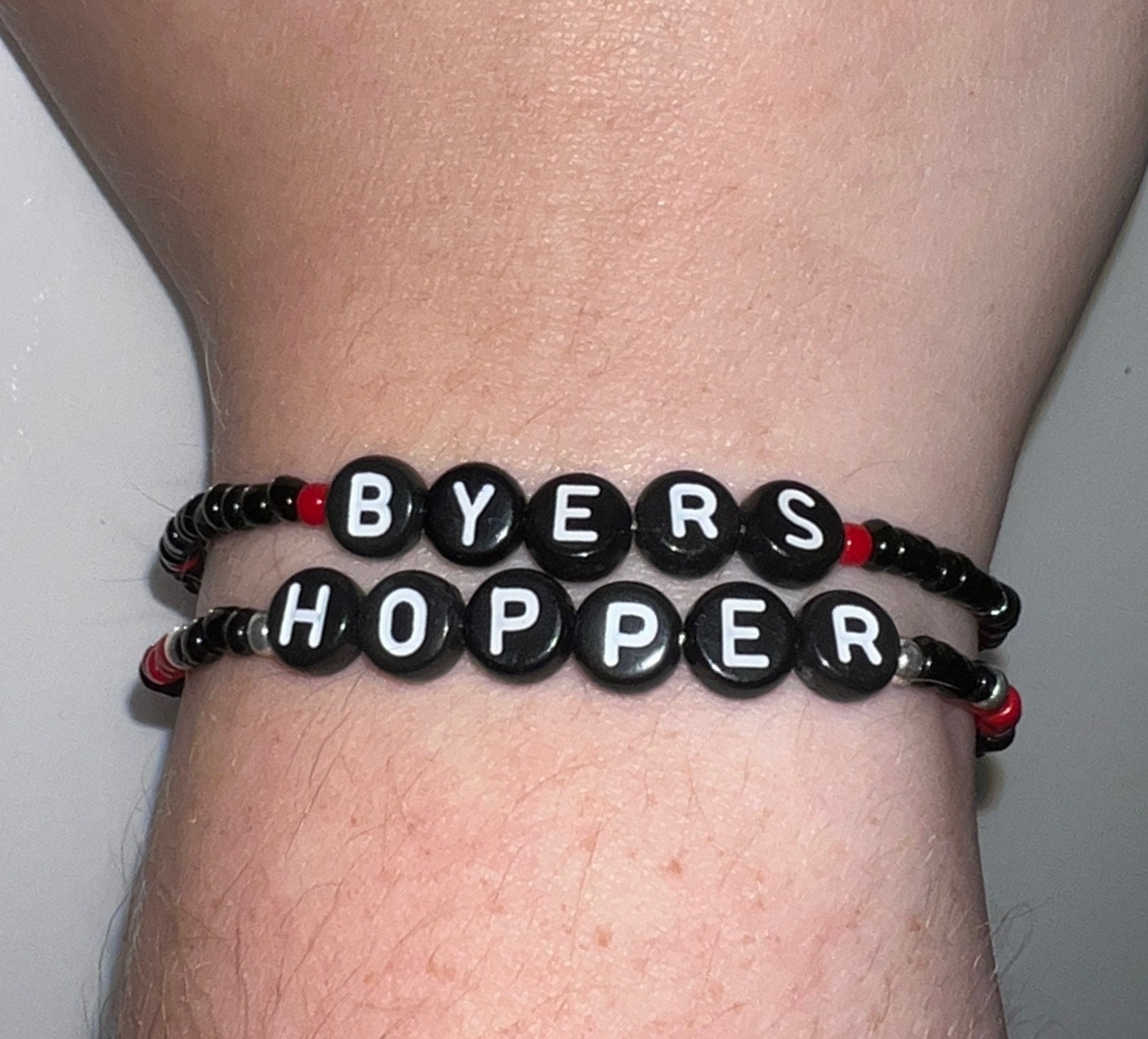 Stranger Things Themed Beaded Bracelets - Etsy