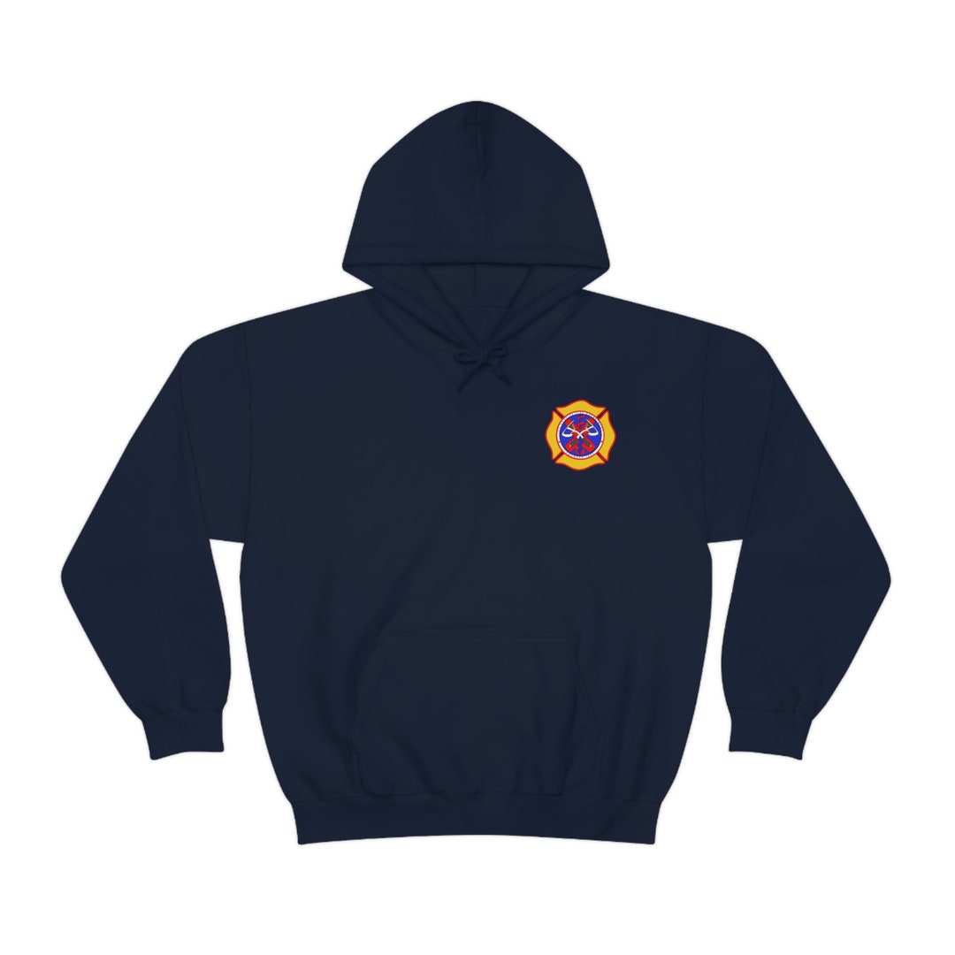 LAFD Logo Front & Back Hoodie - Etsy
