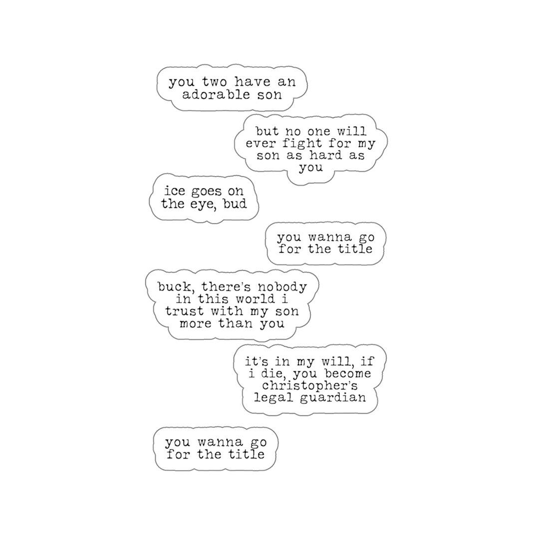 Buddie Quote Sticker Pack 1 - Etsy