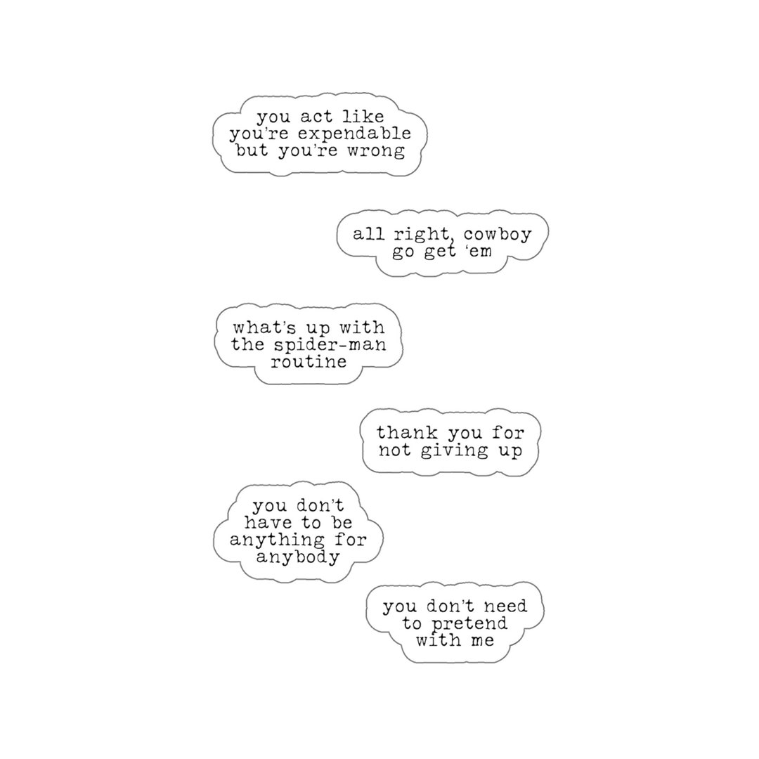 Buddie Quote Sticker Pack 2 - Etsy Canada