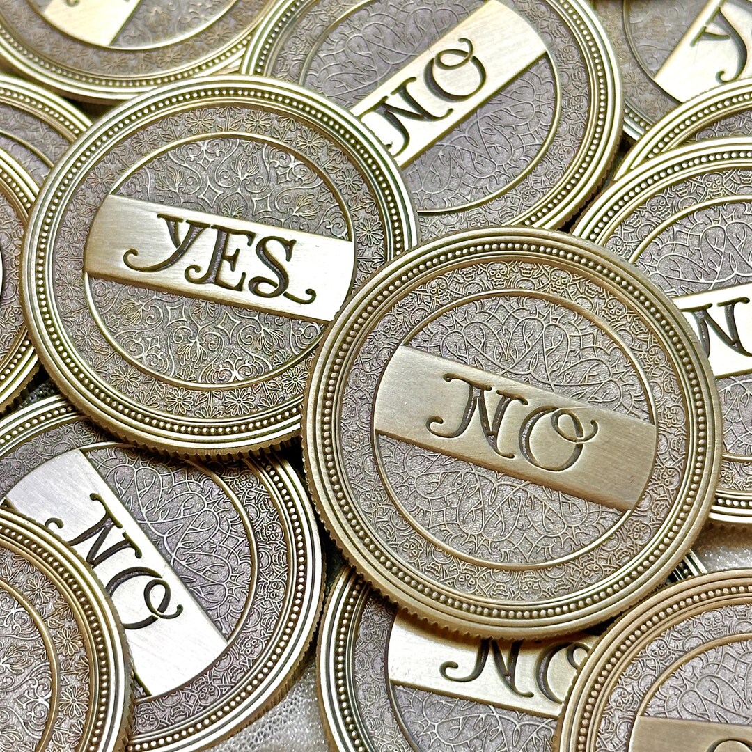 Yes or No Coin - Etsy