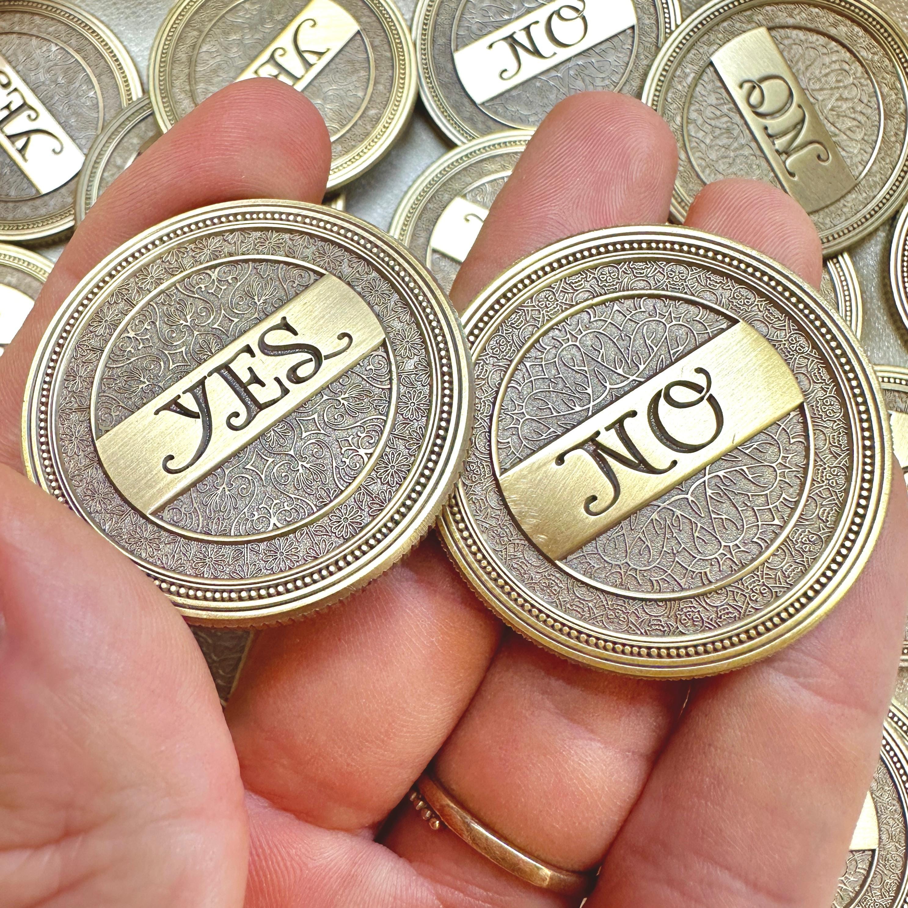 Yes or No Coin - Etsy