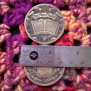 Go to Bed or One More Chapter Coin - Etsy