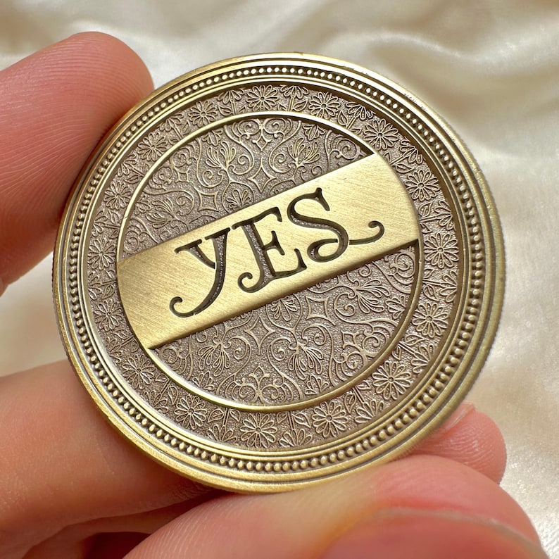 Yes or No Coin - Etsy