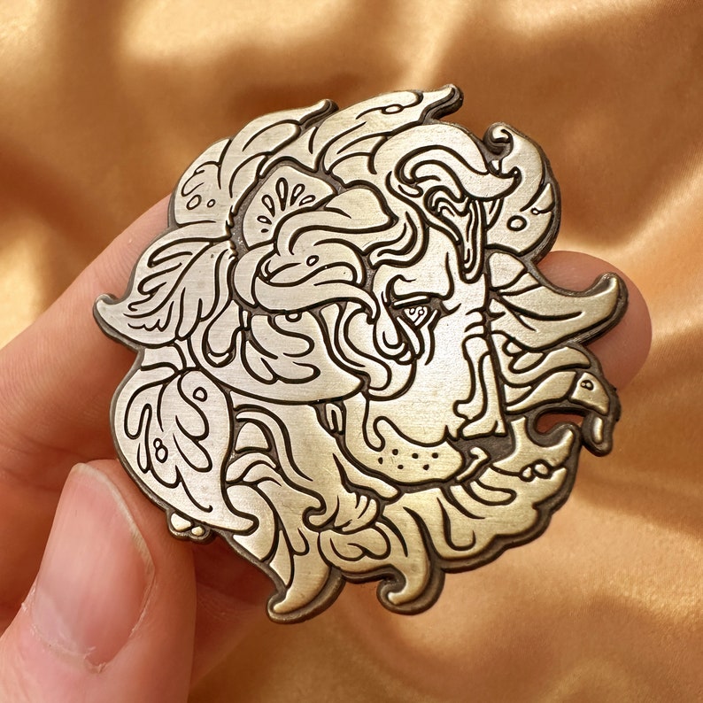Lionhead - Metal Pin - Etsy