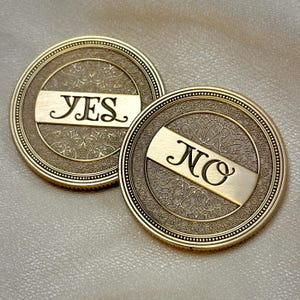 Yes or No Coin - Etsy