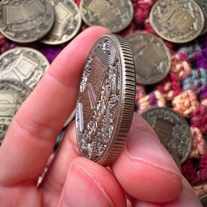 Go to Bed or One More Chapter Coin - Etsy