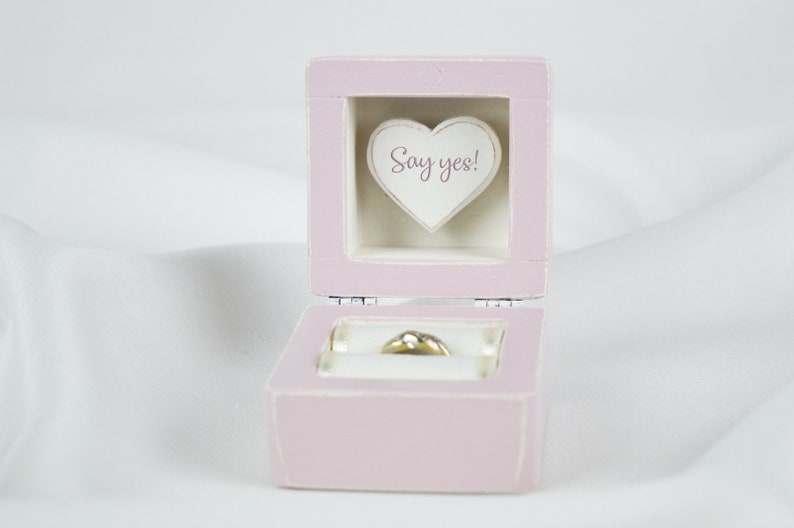 Dusty Lavender Engagement Ring Box Proposal Ring Box Marry | Etsy