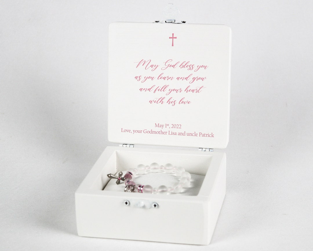 Personalized Baptism Keepsake Box: Religious Gift - Etsy