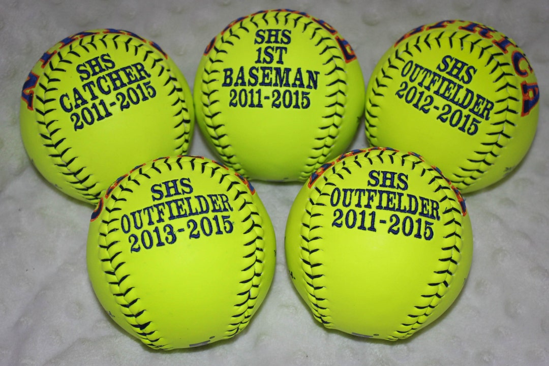 Personalized Softball/baseball With Extra Info - Etsy