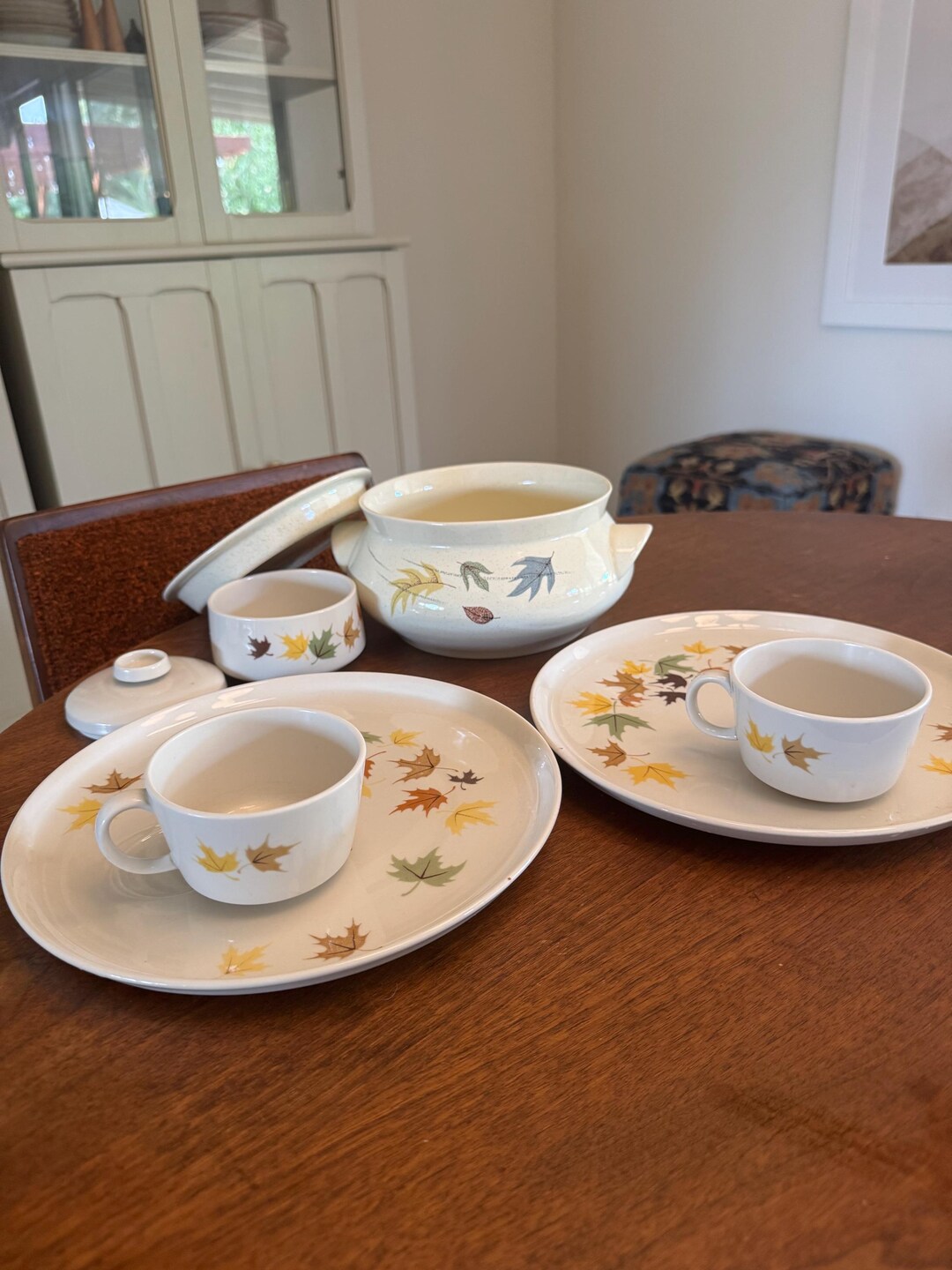 Vintage Franciscan Autumn Leaves Dinnerware Set: Mid-century Coffee ...