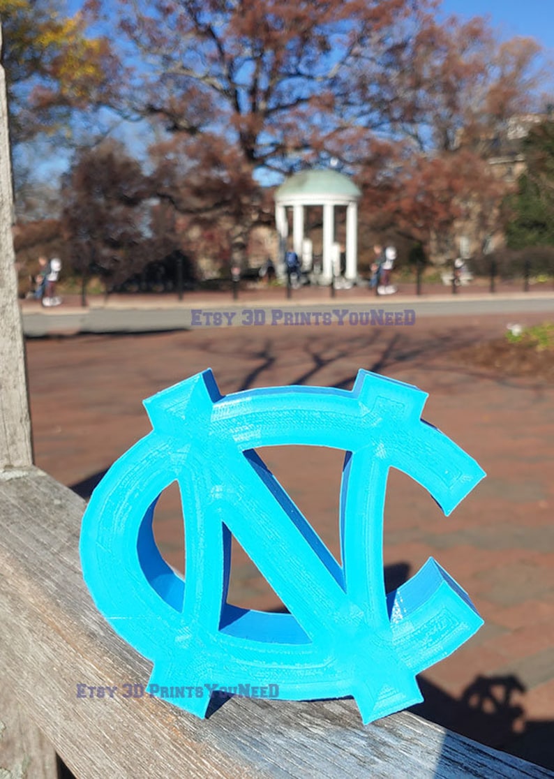 UNC Tar Heels Carolina Gift Idea - NC Logo - Office Decor - Tarheel Fans - 3D Printed - Etsy