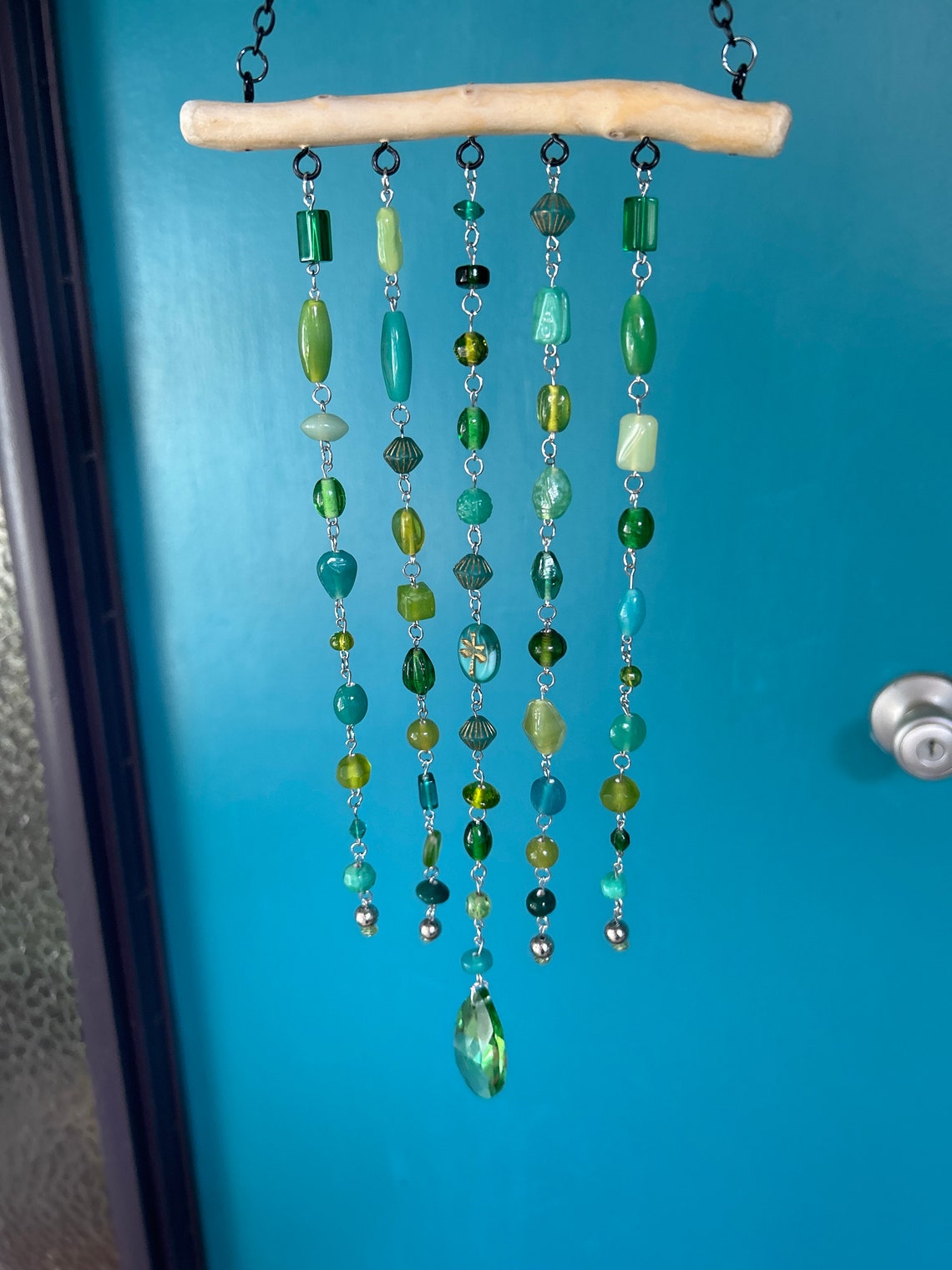 Green and Teal Sun Catcher - Etsy