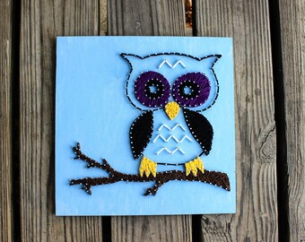Owl string art | Etsy