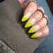 Neon Ombre Fluorescent Illuminous Hand Painted False Nails Press on ...