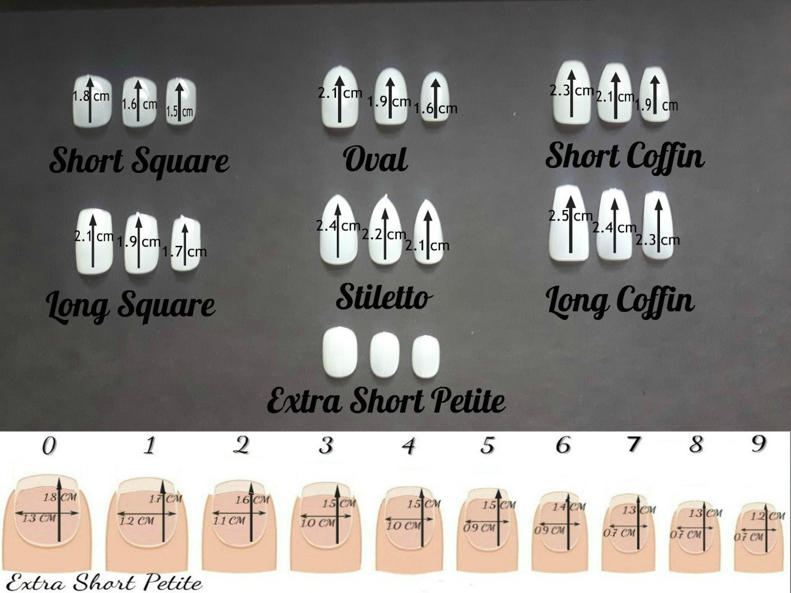 Neon Ombre Fluorescent Illuminous Hand Painted False Nails Press on ...