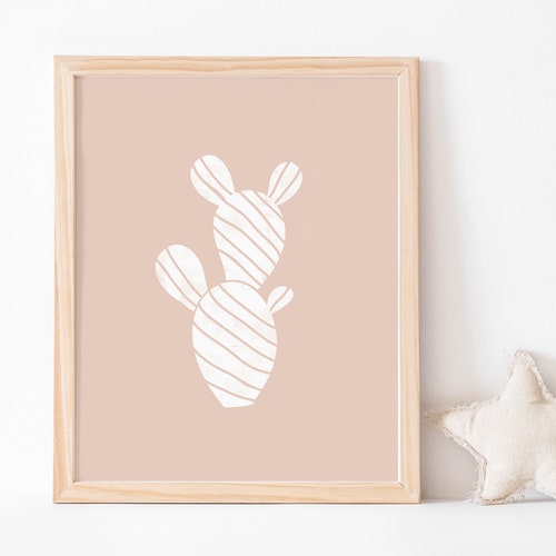 Cactus Nursery Wall Art Boho Nursery Decor Digital Print - Etsy