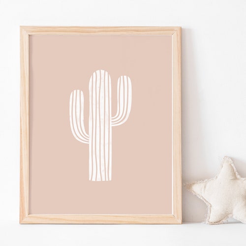 Cactus Nursery Wall Art Boho Nursery Decor Digital Print - Etsy